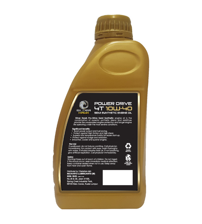 Silverhawk 4T Pro Drive Semi Synthetic 10W-40 (1L) – Silverhawk