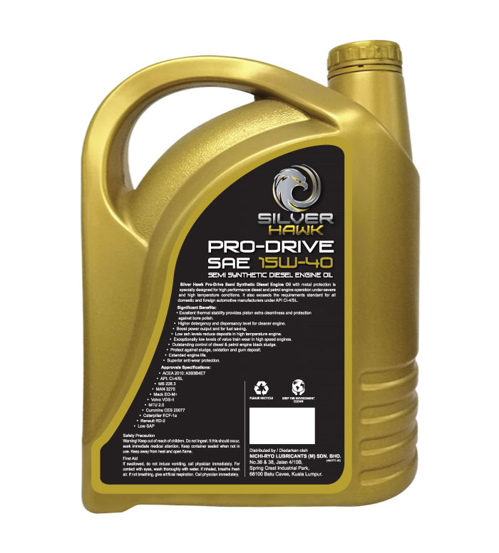 Silverhawk Pro Drive Semi Synthetic 15W 40 (7L) – Silverhawk